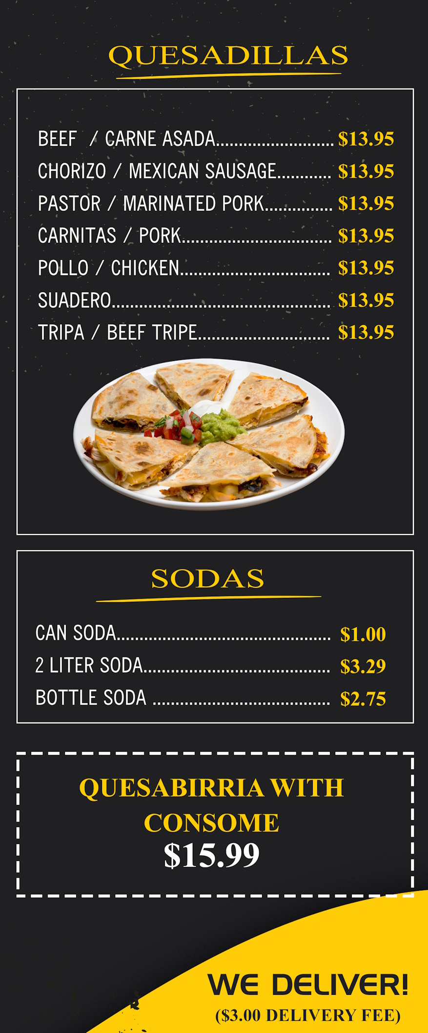 Our Menu – Fusion Pizza and Tacos